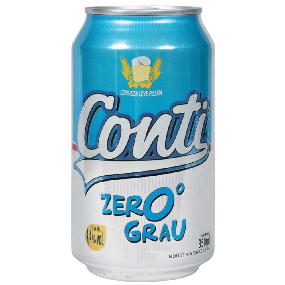 Cerveja Conti Zero Grau - Lata 350 Ml - comper