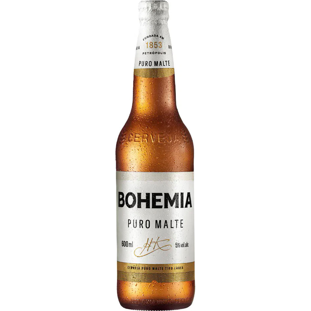 Cerveja Bohemia Puro Malte One Way 600ml - comper