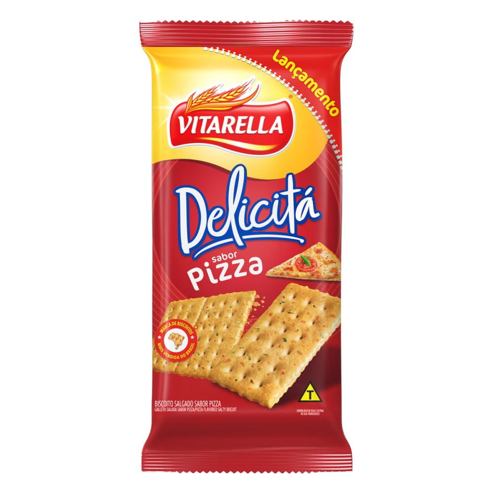 Biscoito Vitarella Delicita Pizza 138g com 6 Unidades - comper