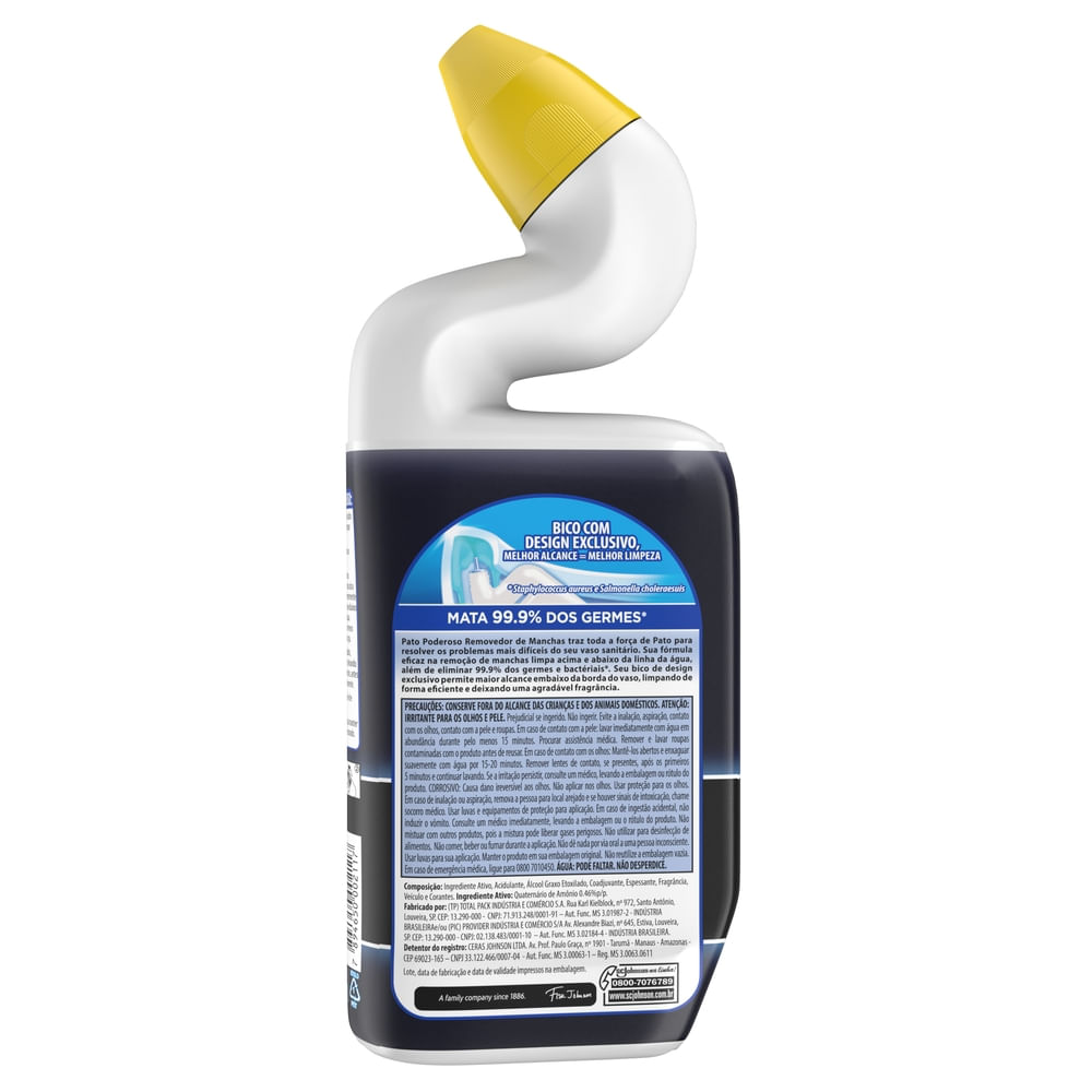 Limpador para Banheiro Pato Power Destruidor de Manchas 500ml - comper