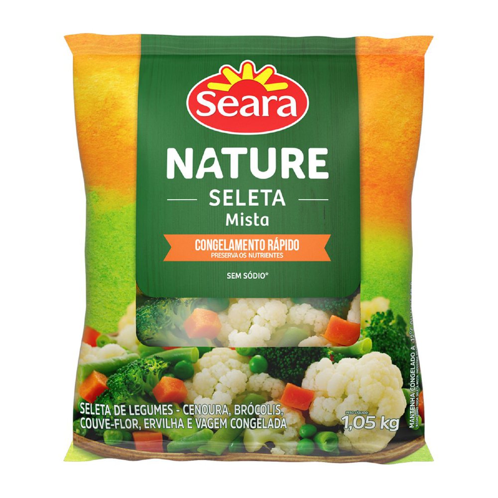 Seleta Mista Seara Nature Congelada 1,05kg - comper