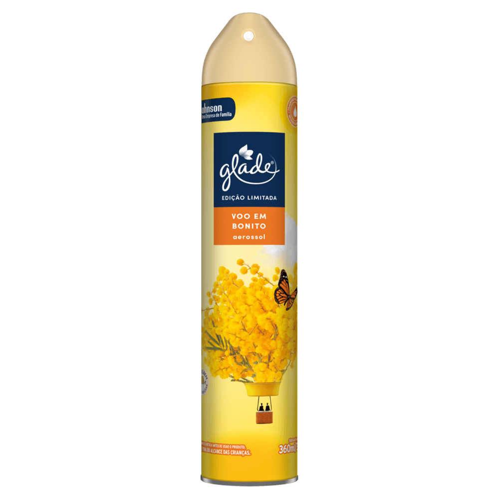 Odorizador de Ambiente Aerossol Voo em Bonito Glade Frasco Spray 360ml ...
